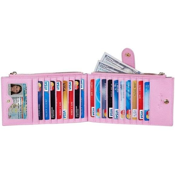 Bags | Womens Wallet Rfid Blocking Bifold Multi Card Case Wallet With ...